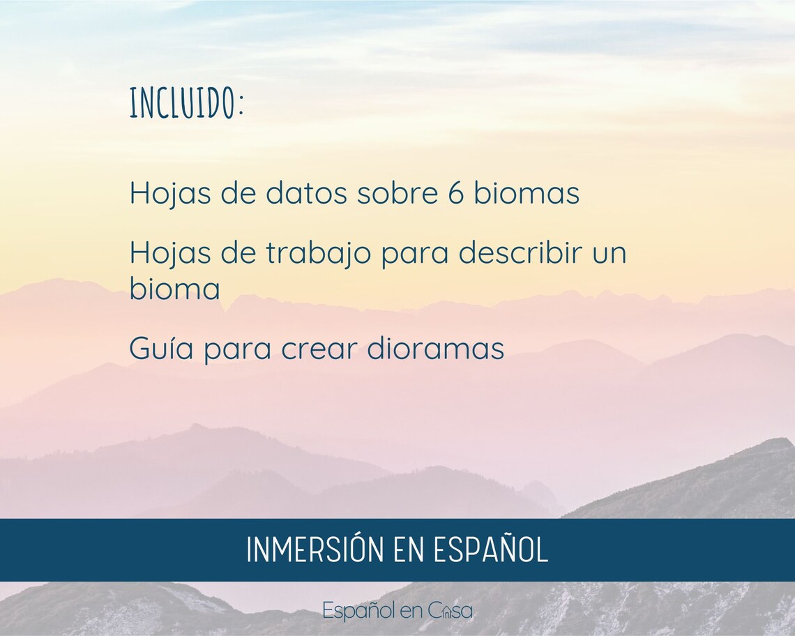 Los Biomas - Datos Y Actividades - Spanish Biomes Fact Sheets and ...