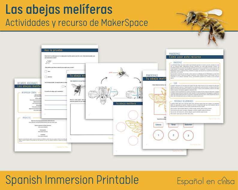 Makerspace Guided Activity in Spanish - Honeybees - Las Abejas ...
