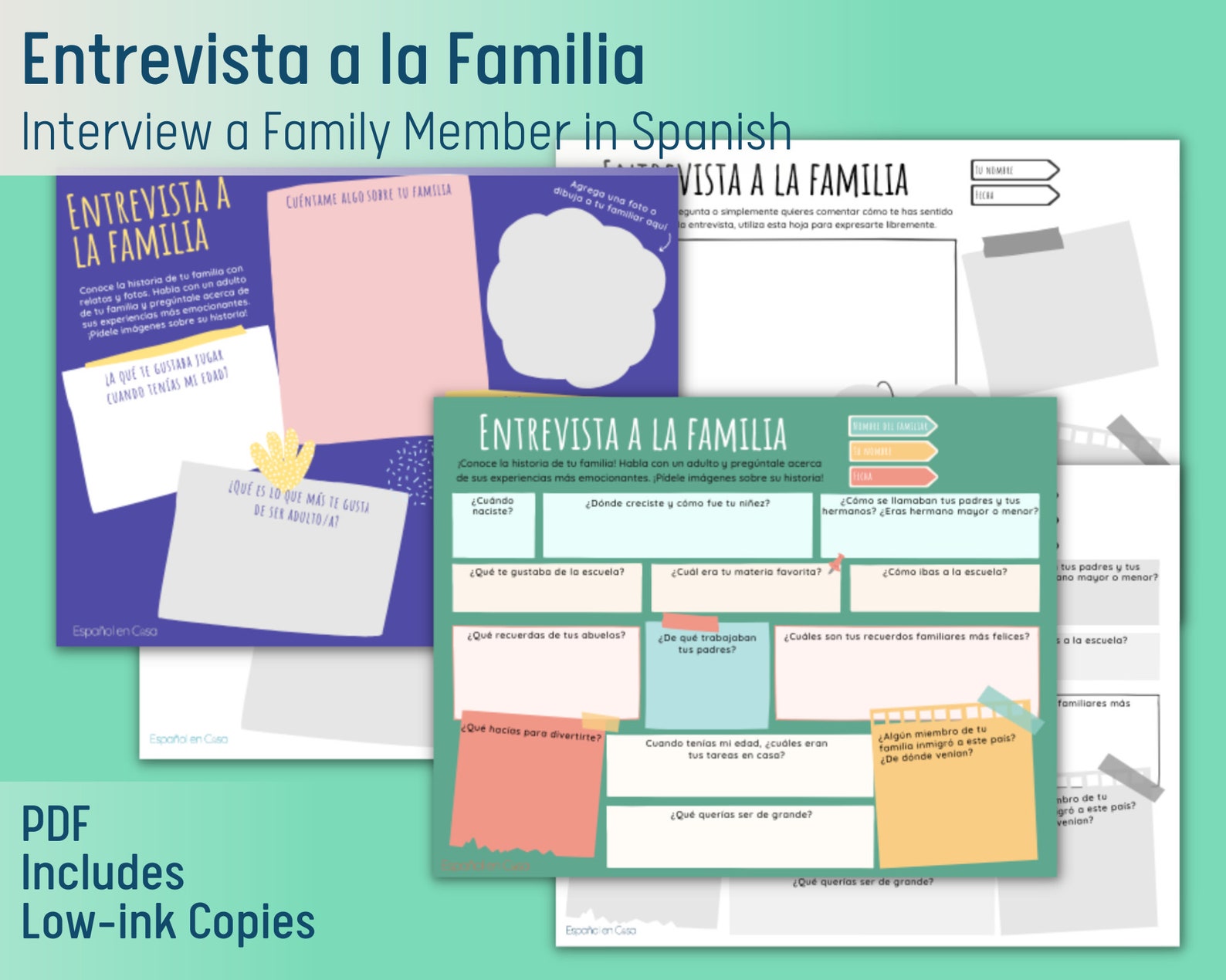 Entrevista a Un Familiar - Spanish Family Interview - Family Member ...