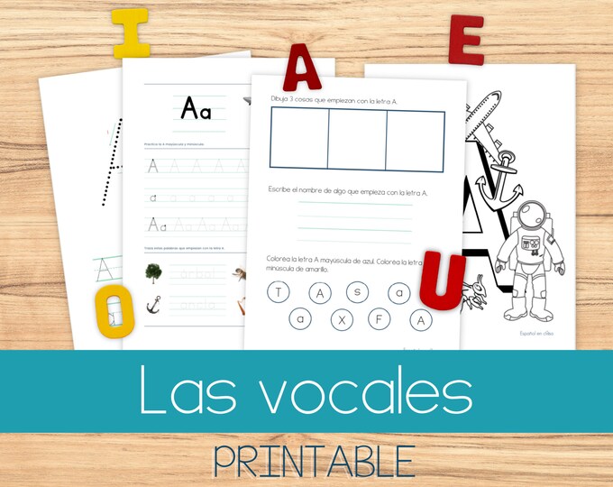 VOCALES BUNDLE!! -- La Aventura De Aprender a Leer Y Escribir En ...