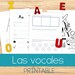 Las Vocales Vowel and Handwriting Practice Preschool Spanish Immersion ...