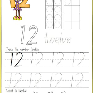 Tracing Numbers Maths Worksheet Instant Download 70 Pages - Etsy