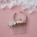 Gold Celestial Star Hair Comb Wedding Hair Comb Star Moon - Etsy