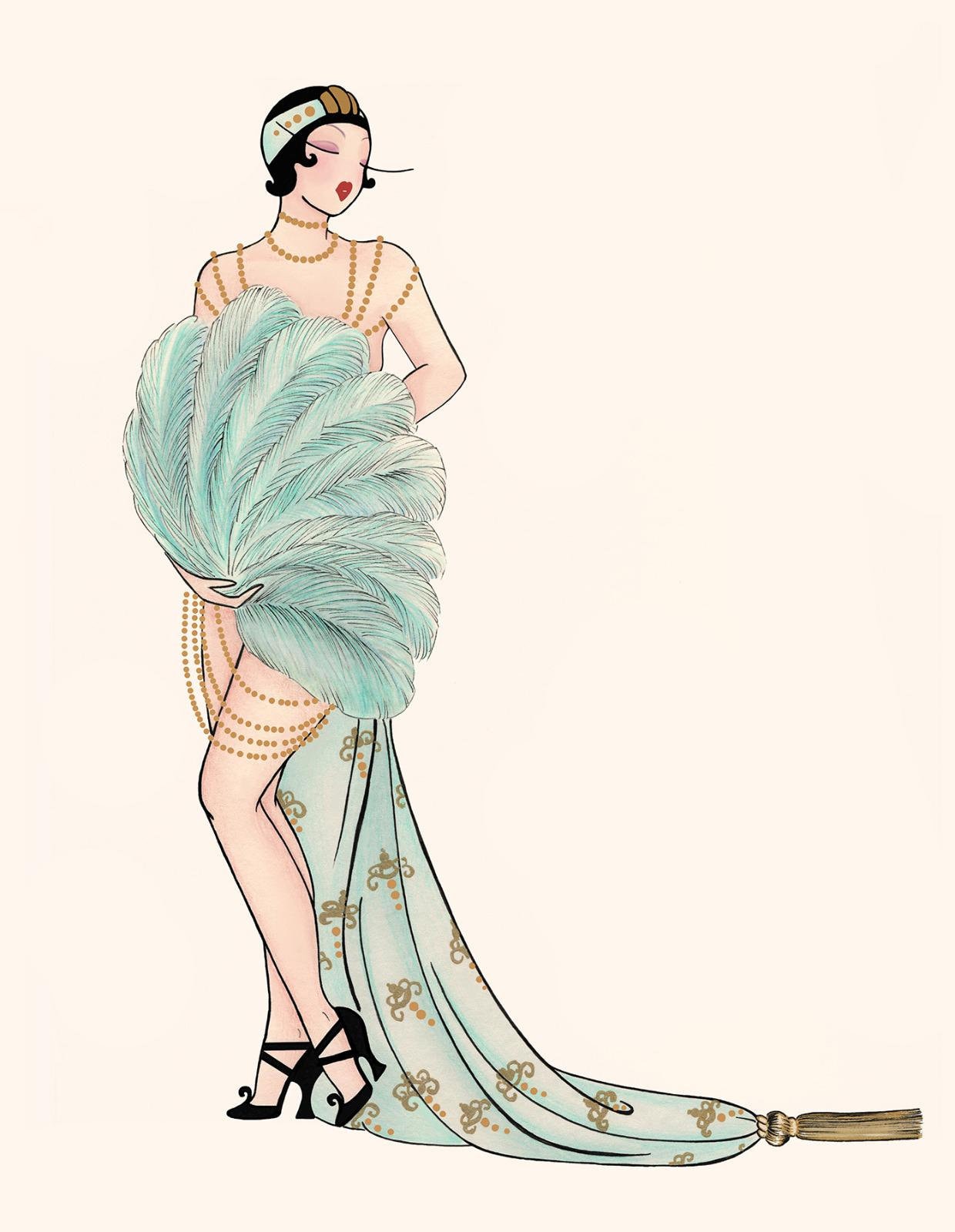 Fan Lady Artprint Madame Dabi - Etsy