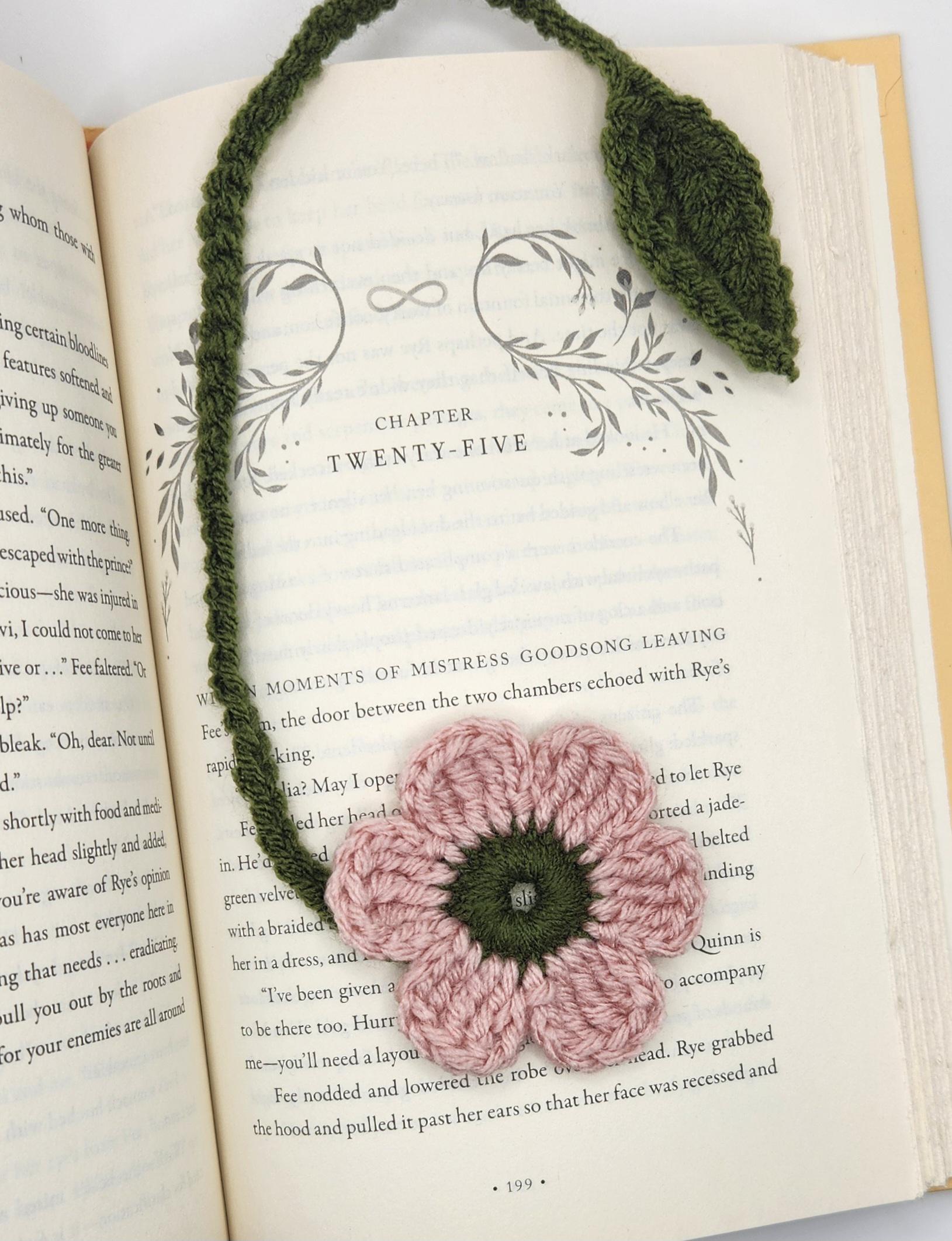 Crochet Daisy Flower Bookmark Pattern- 12" W/photos DIY Gifts ...
