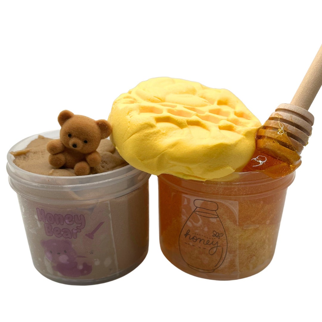 Honey Bear Slime Duo, DIY Clay Slime Kit, Gift for Loved Ones, Scented ...