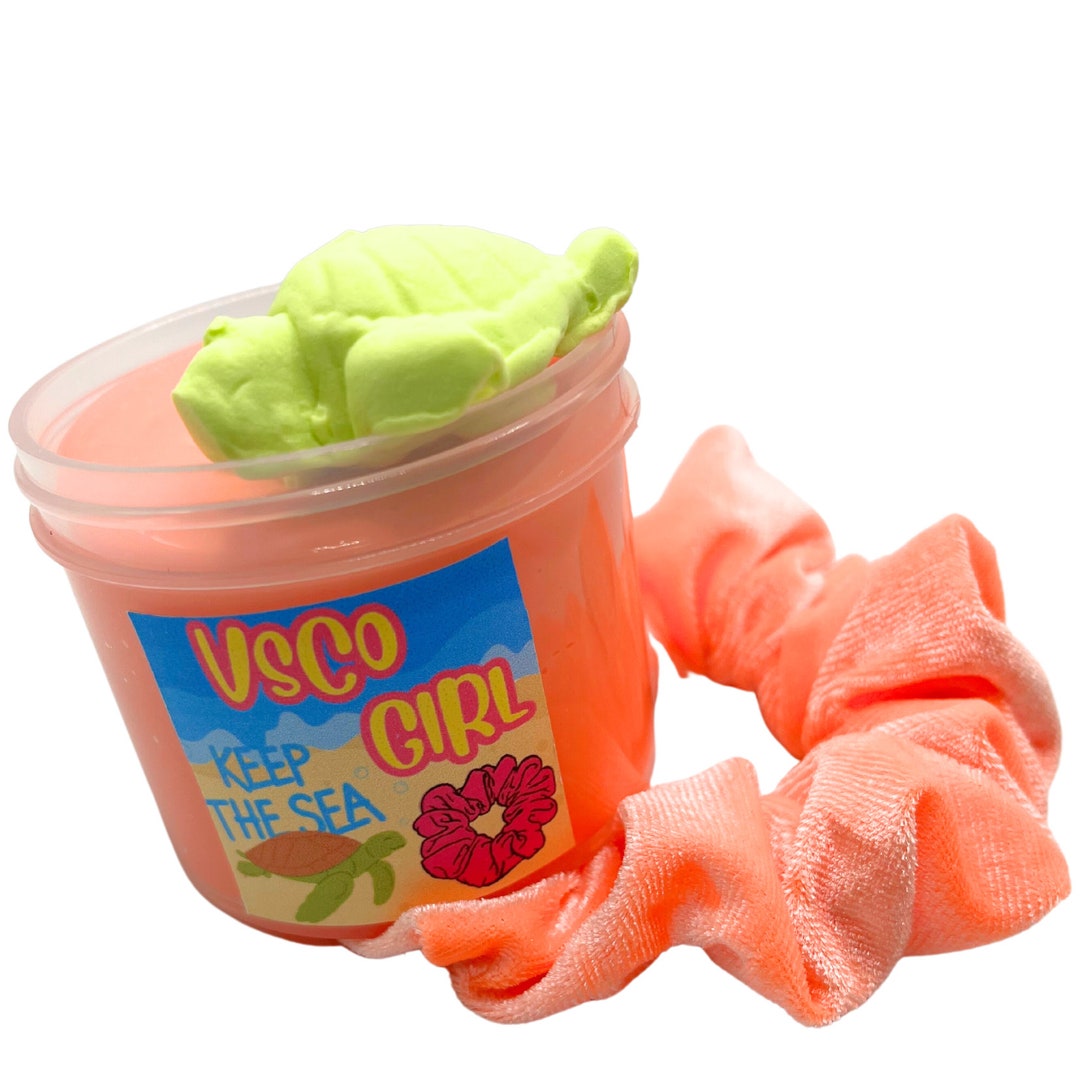 VSCO GIRL, Thick and Glossy Cotton Candy Scented Slime, Comes With ...