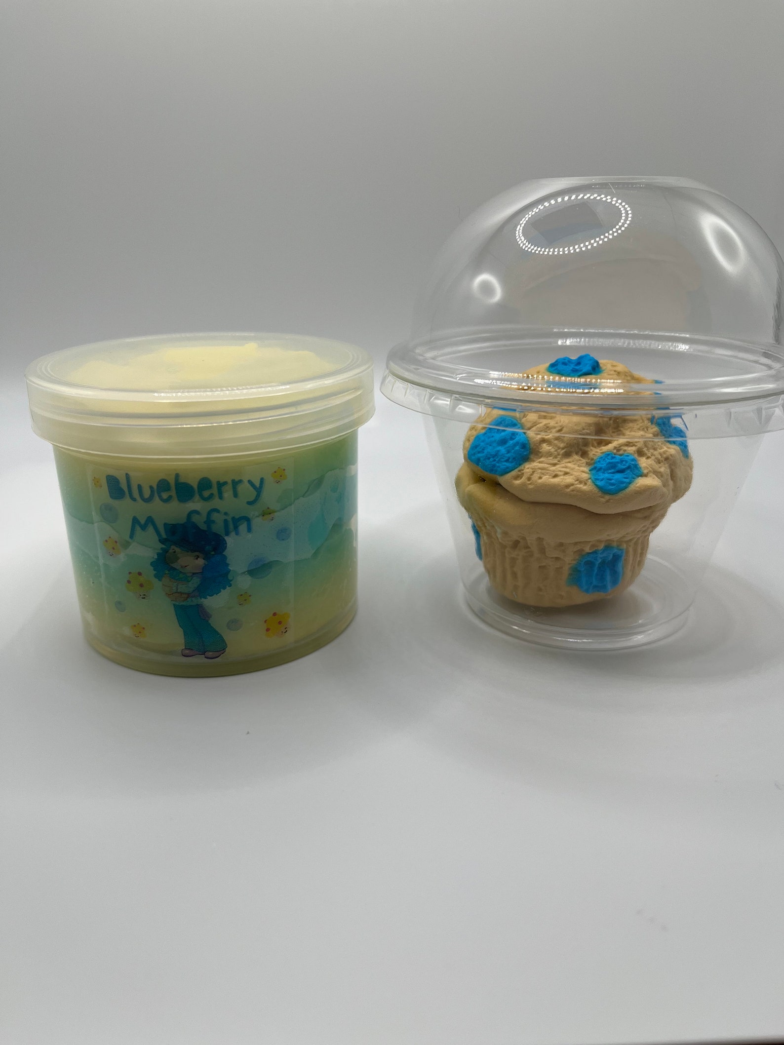 Blueberry Muffin, DIY Slime Kit, Cloud Cream Slime, Clear Slime ...