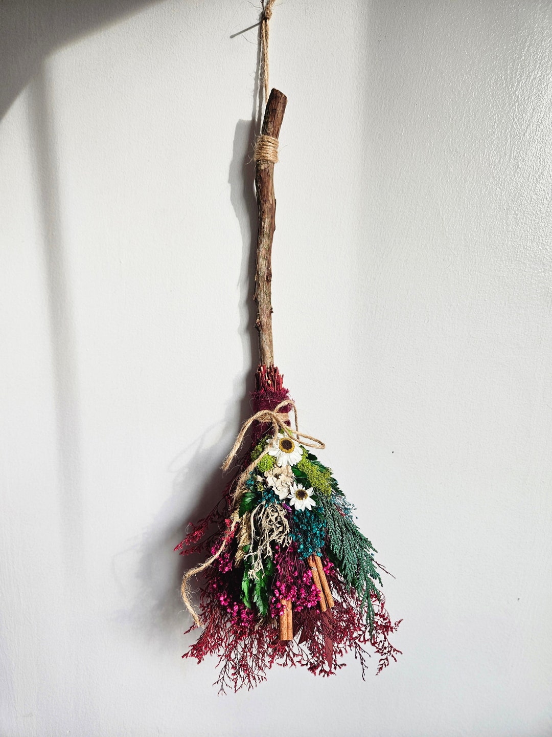 CREATIVITY Dried Flower Witch Broom Floral Besom - Etsy