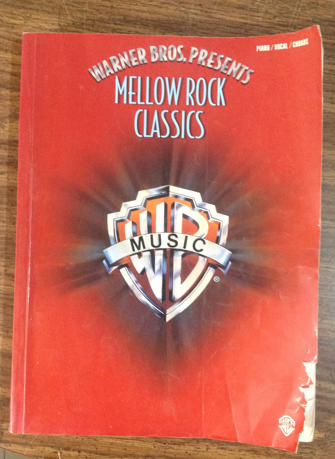 Warner Bros. Presents Mellow Rock Classics Piano/vocal/chords Song Book ...