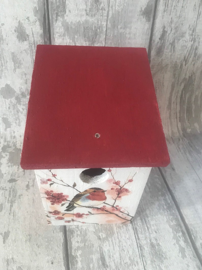 Bird Box Nesting Box Robin Box Decoupaged Garden Gifts - Etsy