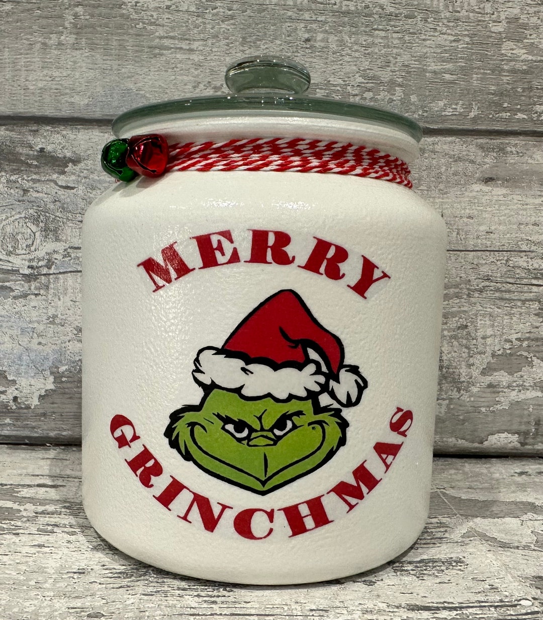 Grinch Sweet Jar Grinch Jar Grinch Treat Jar Grinchmas - Etsy Australia