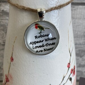 Robin Vase, With Charm - Decouoage, Vase, Gifts, Xmas Gifts, Robins ...