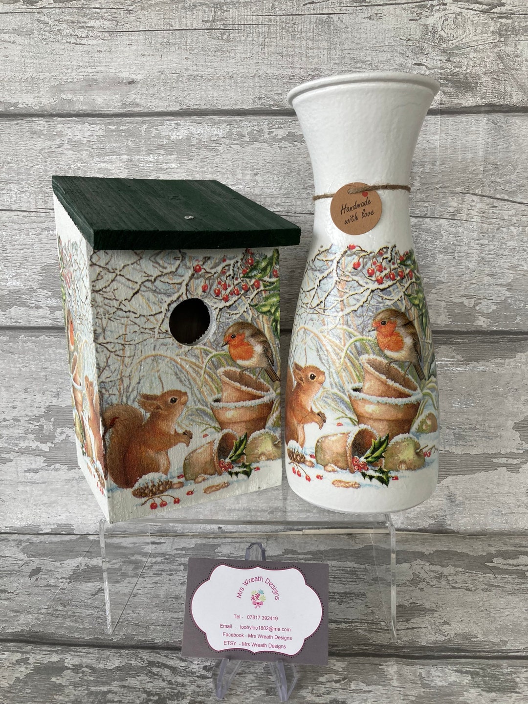 Robin Vase and Bird Box Gift Set Mother Day Gifts Gifts for - Etsy