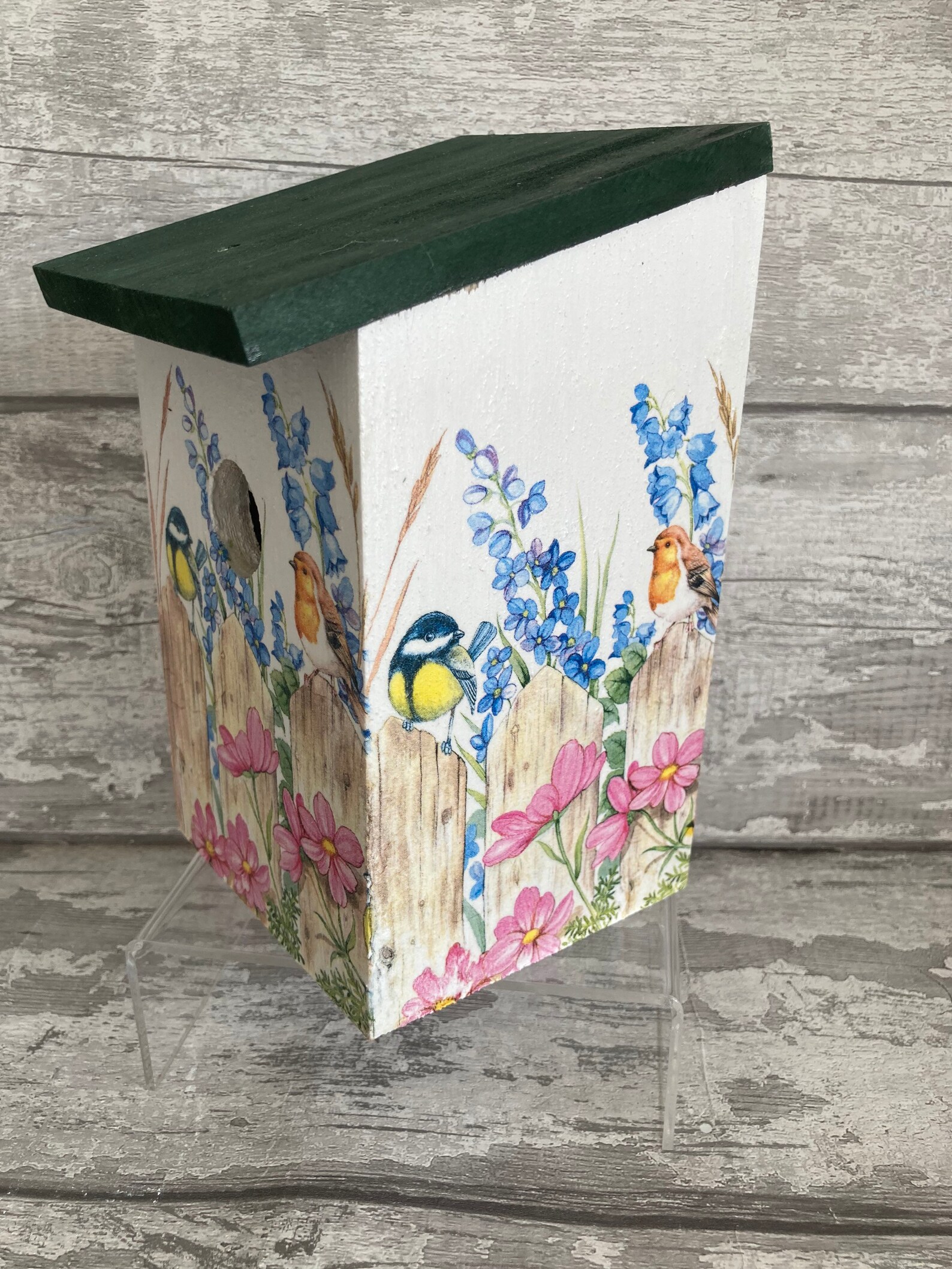 Robin Bird Box Nesting Box Decoupaged Garden Gifts Xmas - Etsy UK