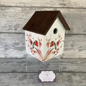 Robin Bird Box, Nesting Box, Garden Gifts, Birds - Etsy