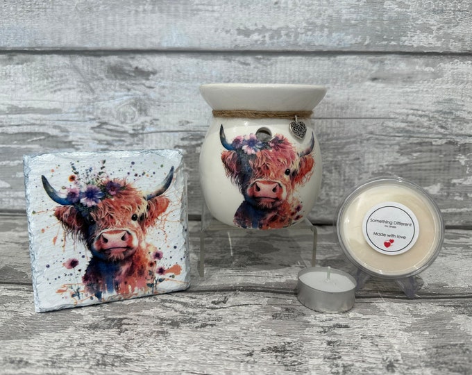 Highland Cow Wax Burner, Baby Highland Cow, Wax Warmer, Oil Burner, Wax ...