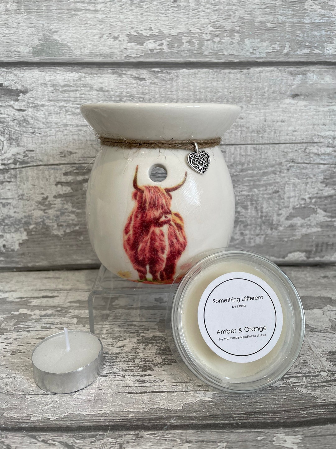 Highland Cow Wax Burner Gift Set, Soy Wax Melts, Oil Burner, Cow Gifts ...