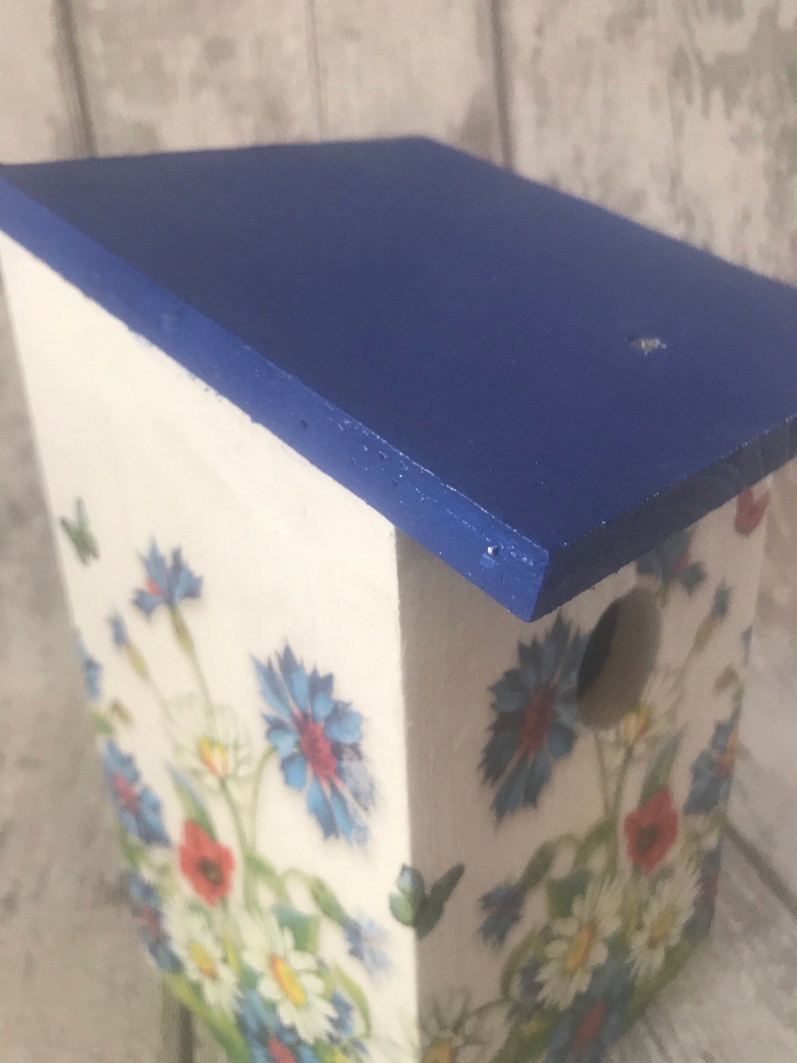 Bird Box, Nesting Box, Garden Gifts, Decoupaged - Etsy