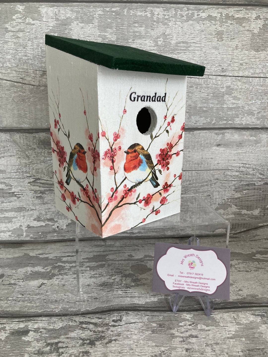 Fathers Day Gift Grandad Bird House Nesting Box - Etsy