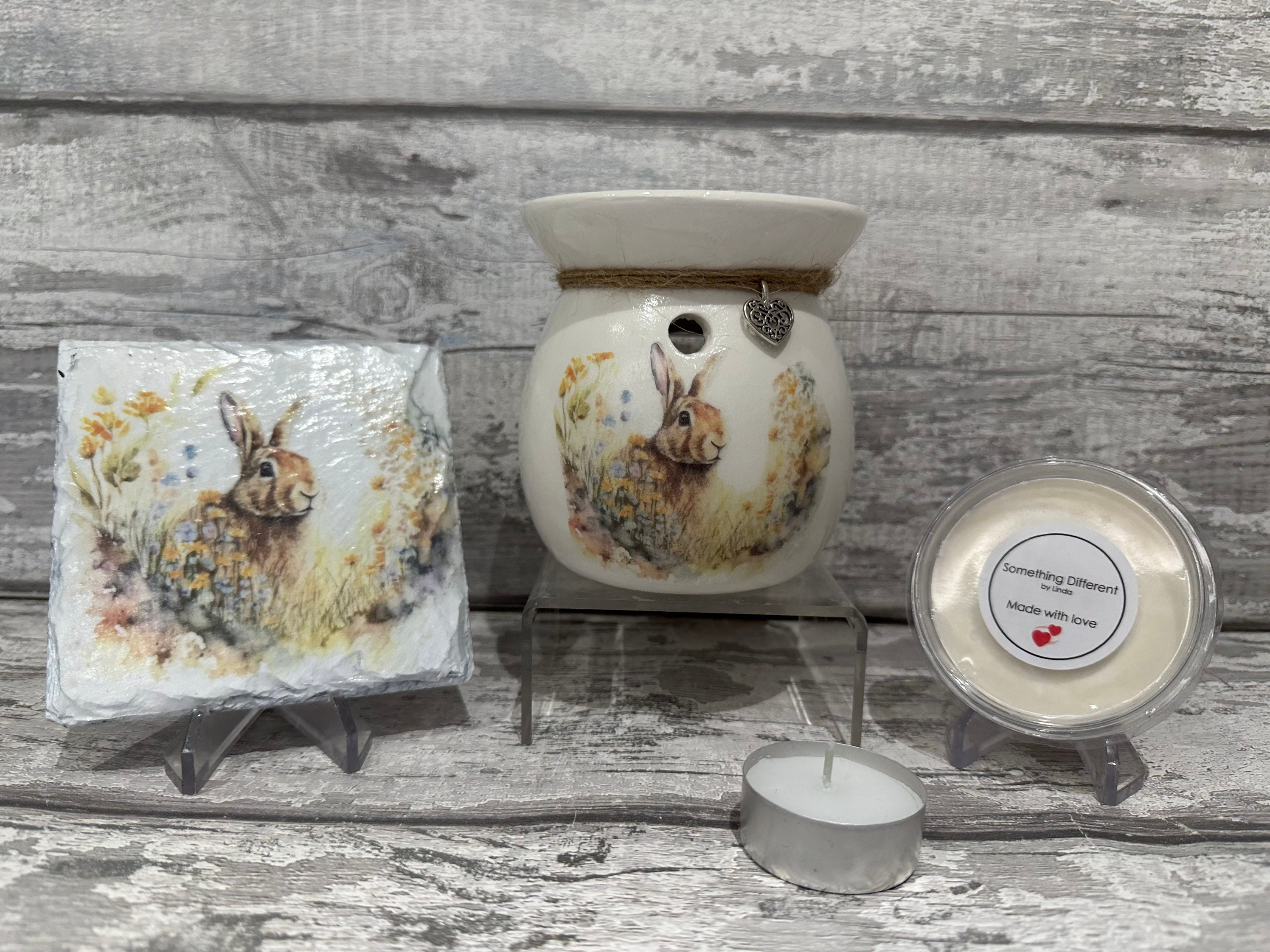 Hare Wax Burner, Coaster, Wax Melt, Candle Set Wax Melts, Oil Burner ...