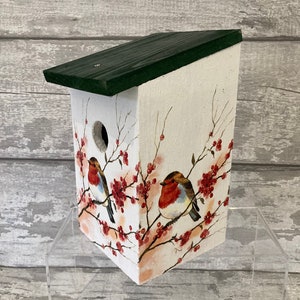 Bird Box Nesting Box Robin Box Decoupaged Garden Gifts - Etsy