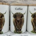 Highland Cow Tea Coffee Sugar Canisters Kitchen Canisters - Etsy