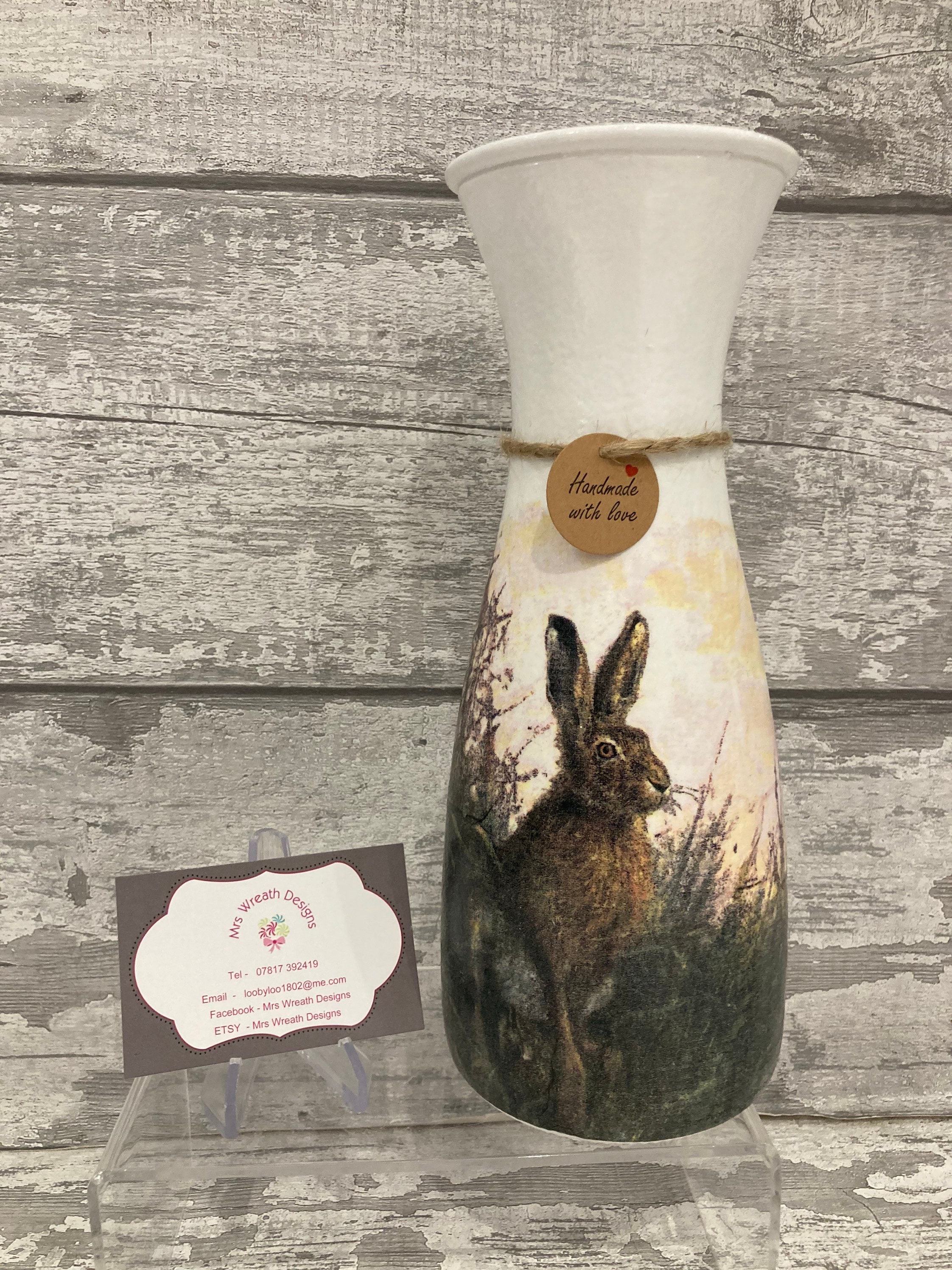 Hare Rabbit Vase - Etsy UK