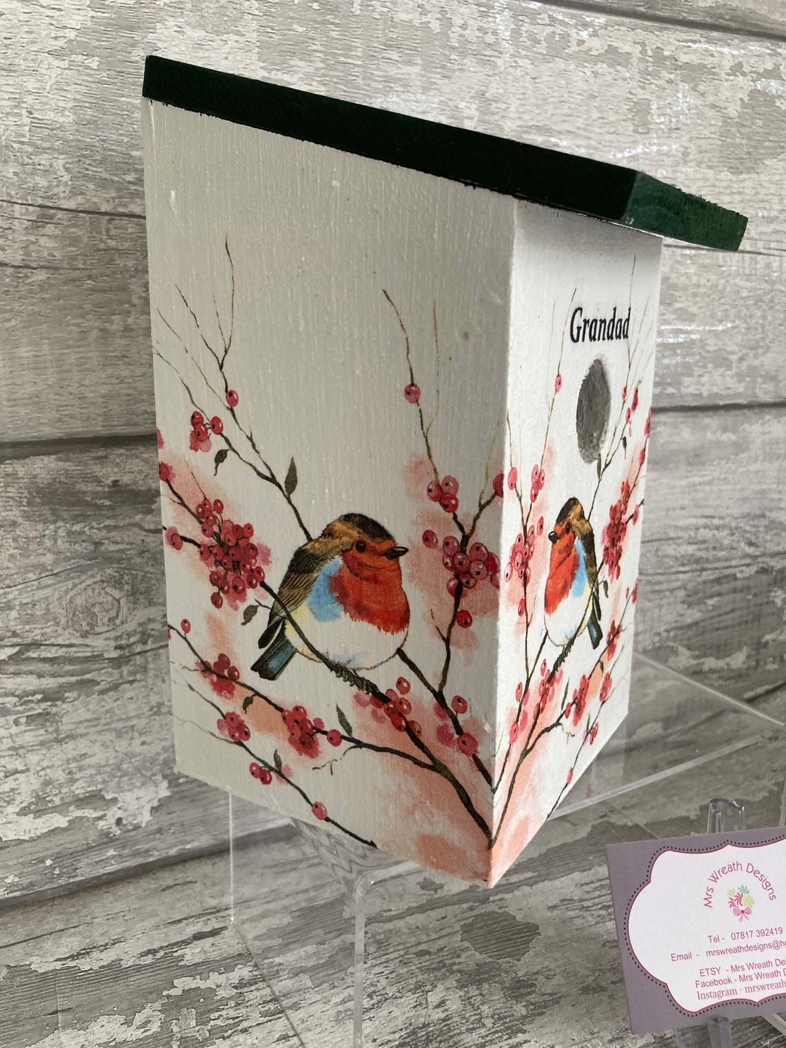 Fathers Day Gift Grandad Bird House Nesting Box - Etsy