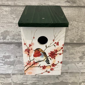 Bird Box Nesting Box Robin Box Decoupaged Garden Gifts - Etsy