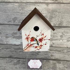 Robin Bird Box, Nesting Box, Garden Gifts, Birds - Etsy