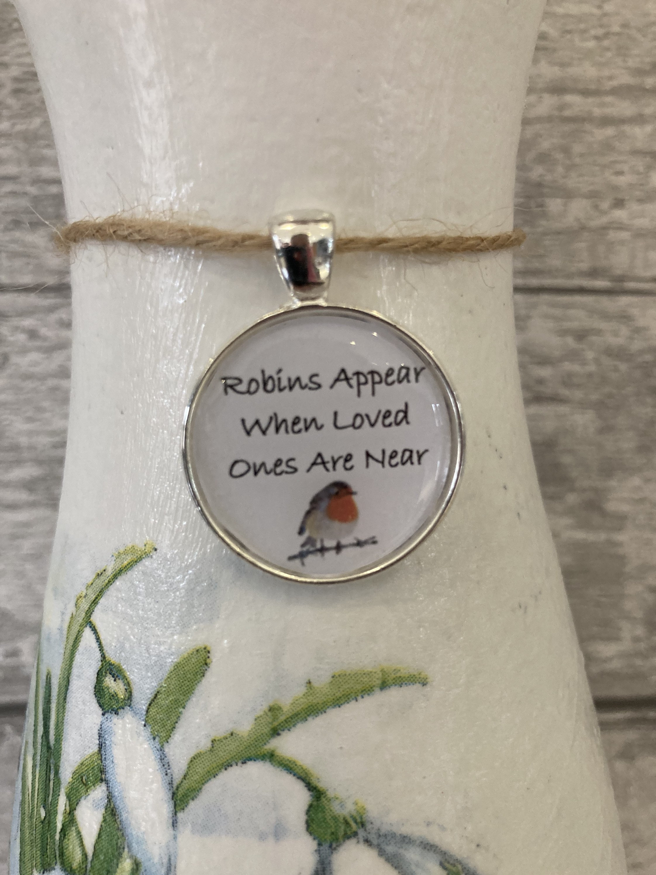 Robin Vase With Charm Decouoage Vase Gifts Xmas Gifts - Etsy UK
