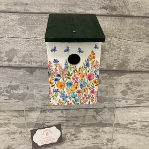 Floral Bird Box Nesting Box Decoupaged Garden Gifts - Etsy