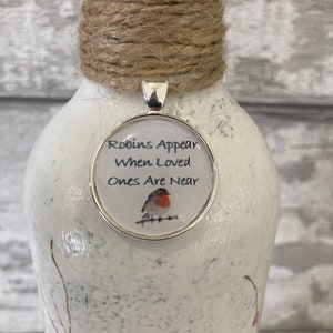 Robin Light up Bottle, LED, Decouoage, Christmas, Spring, Robin - Etsy