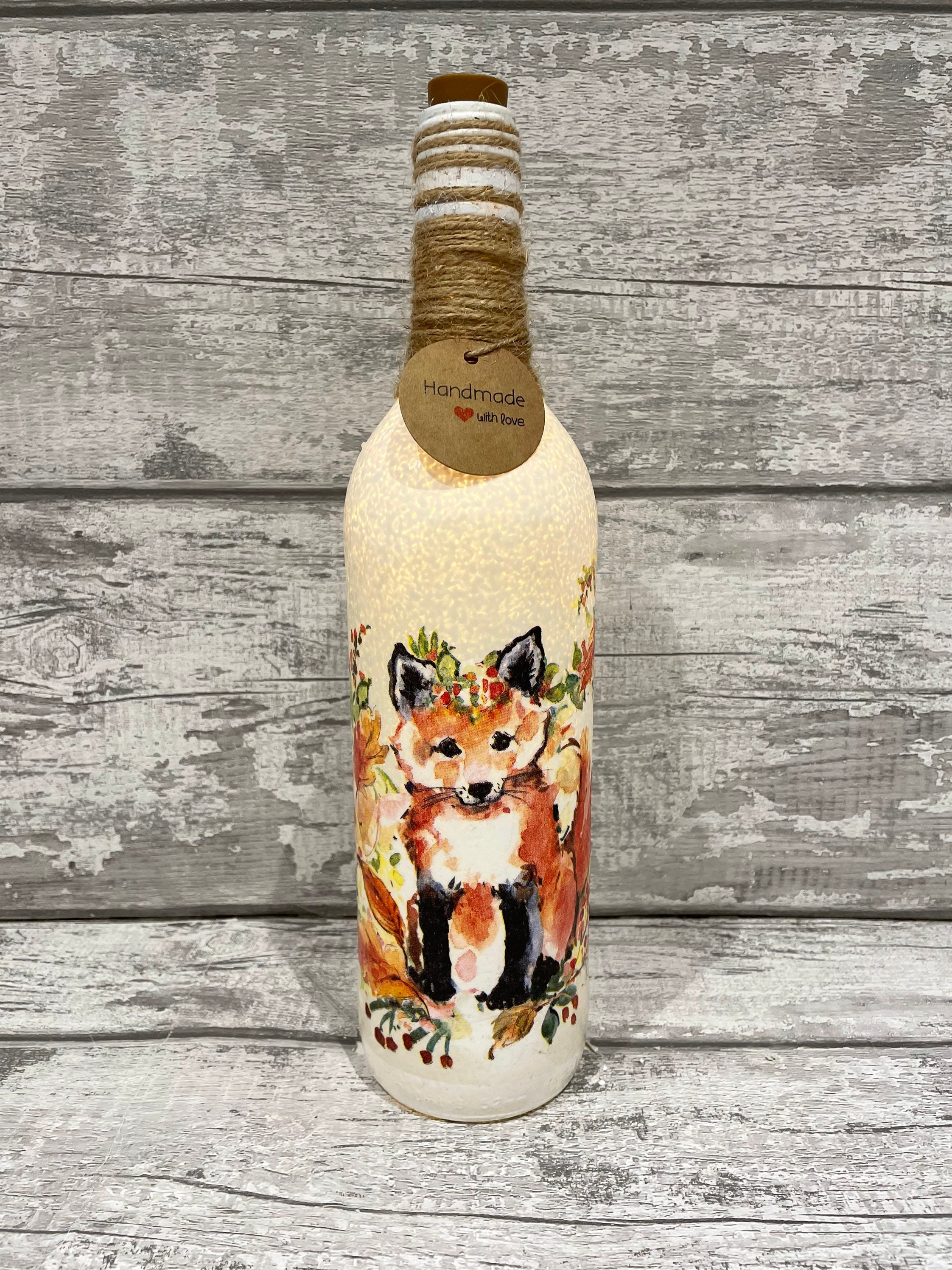 Fox Vase and Light up Bottle Set Gifts Fox Gifts Autumn - Etsy UK