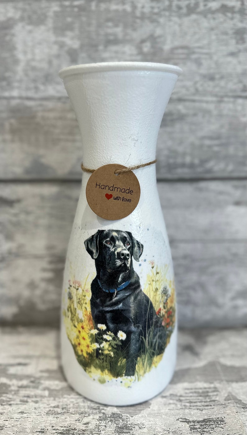 Black Labrador Gifts, Labrador Vase, Labrador Plant Pot Pot, Labrador ...