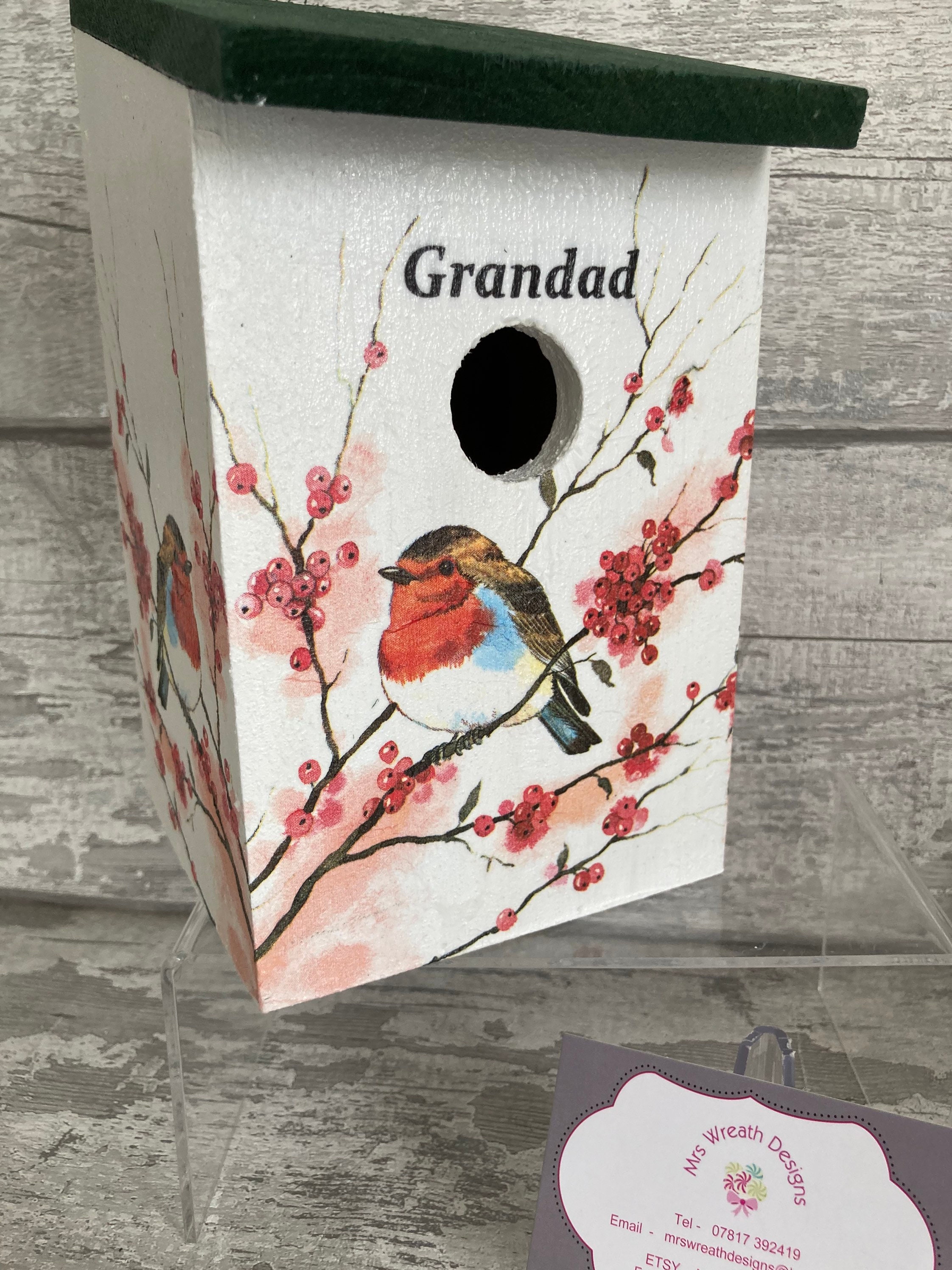 Fathers Day Gift Grandad Bird House Nesting Box - Etsy
