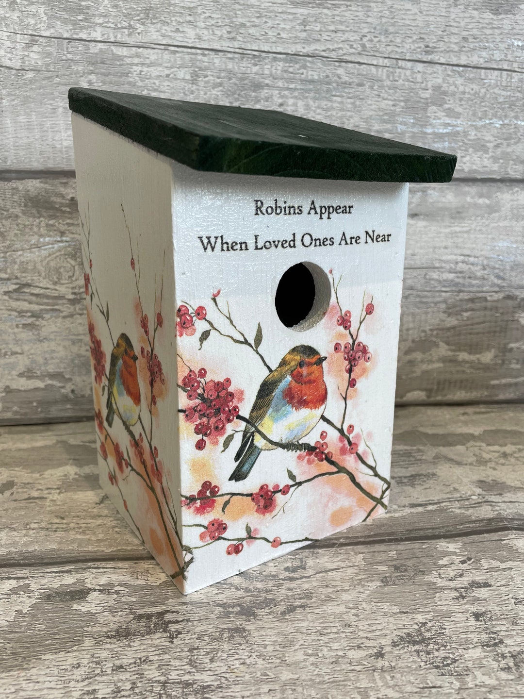 Robin Bird Box, Nesting Box, Garden Gifts, Birds, Robins Appear When ...