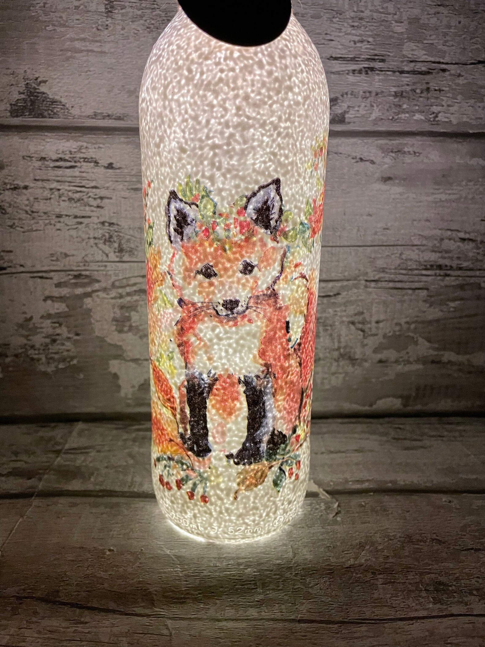 Fox Vase and Light up Bottle Set Gifts Fox Gifts Autumn - Etsy UK
