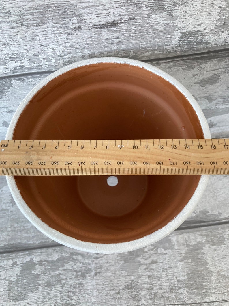 Robin plant pot for inside or out decoupaged robins garden | Etsy