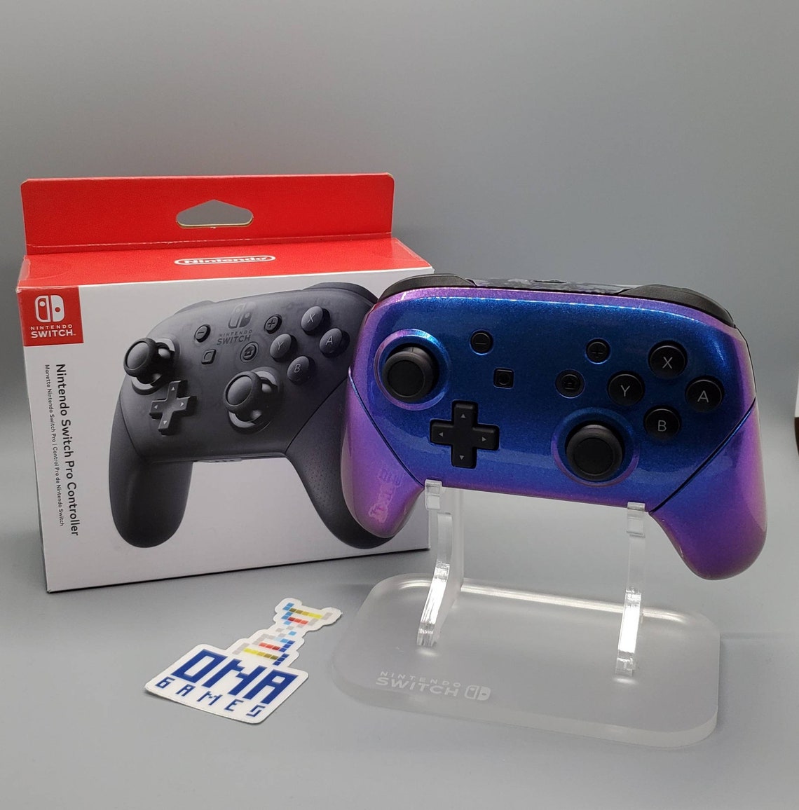 Custom Nintendo Switch Pro Controller. Chameleon Color - Etsy