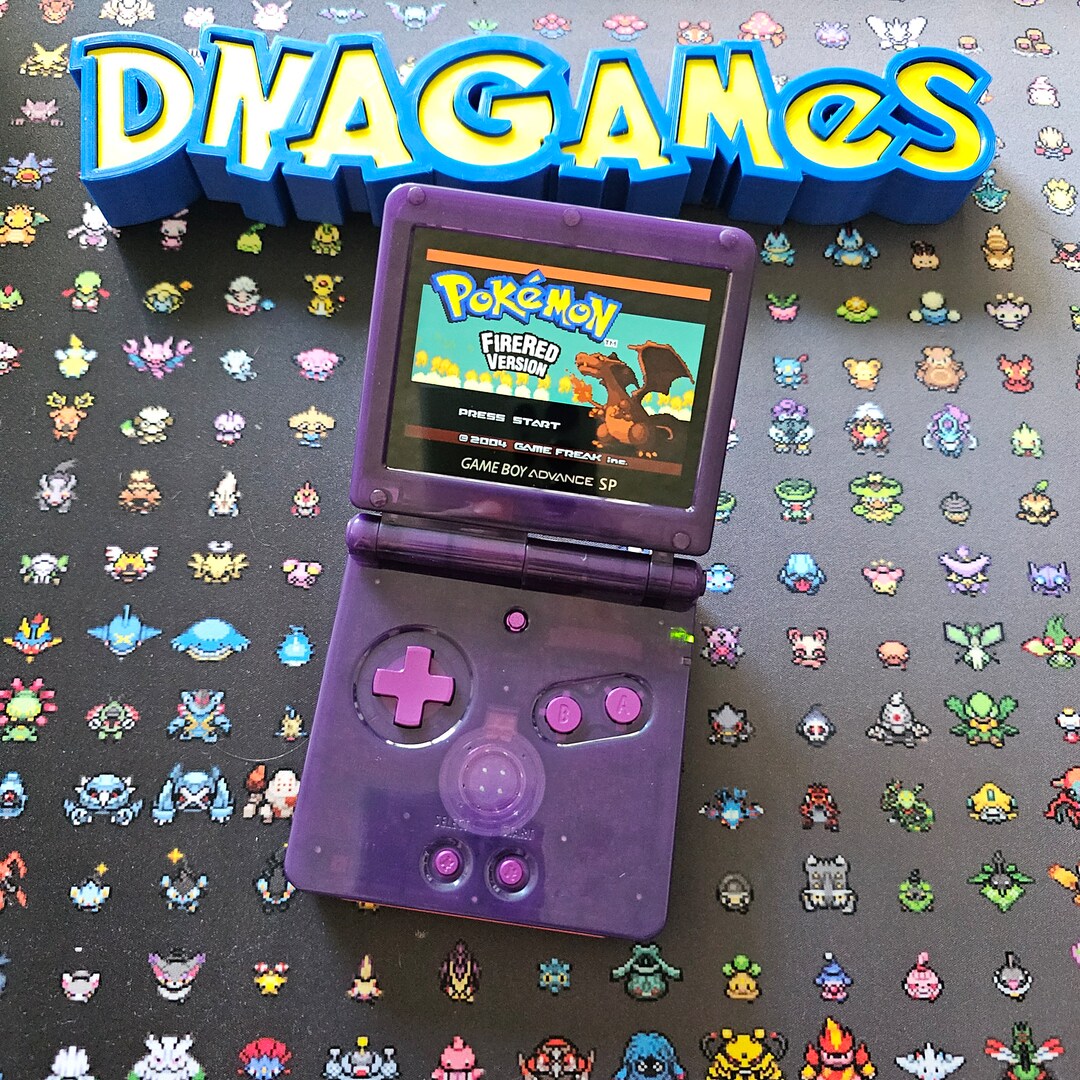 Dark Clear Purple Nintendo Gameboy Advance Gba SP (IPS Screen USB C) - Etsy