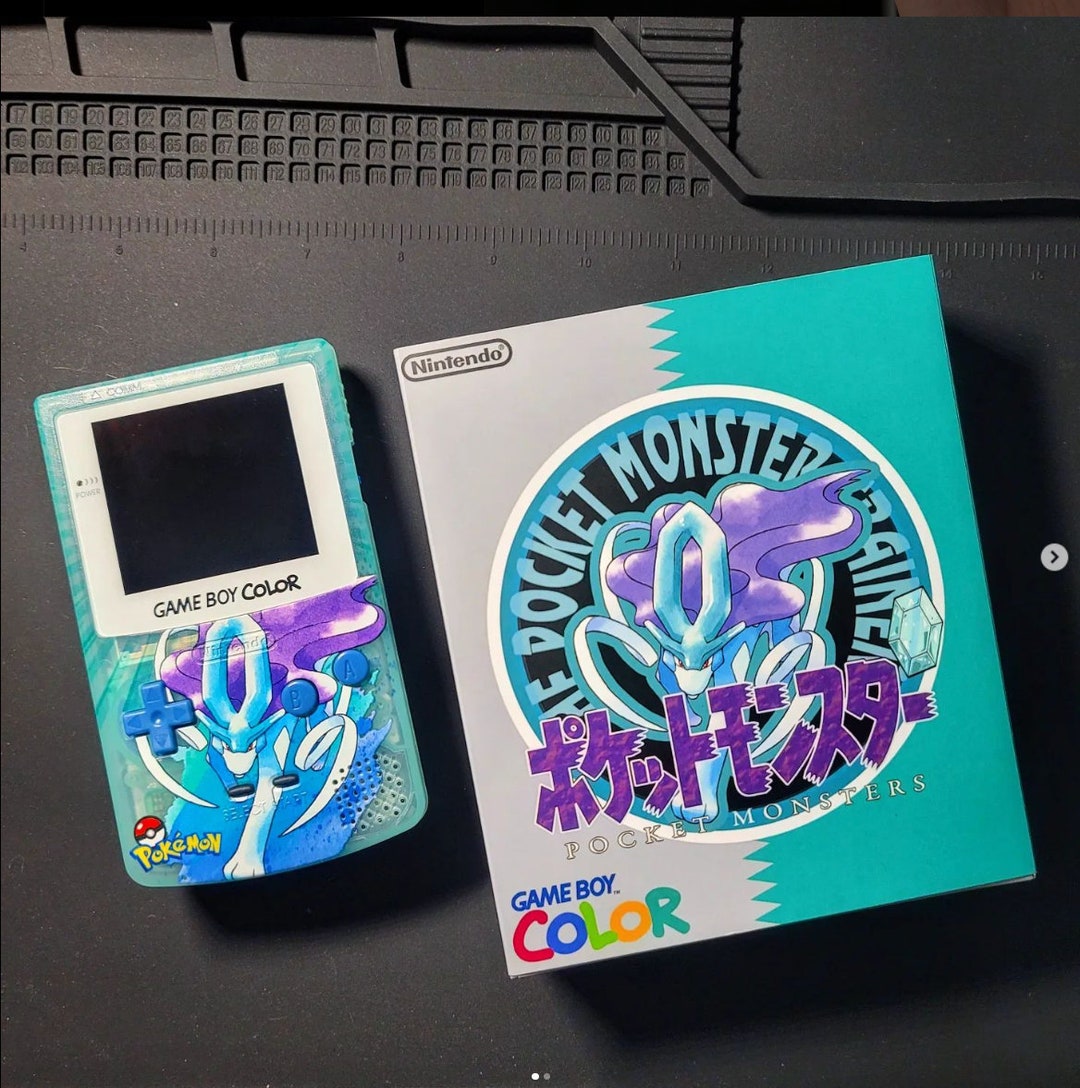 Suicune Custom Made Nintendo Gameboy Color With Matching Box GBC - Etsy
