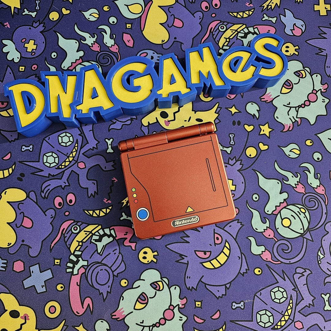 Pokedex Themed Pokemon Nintendo Gameboy Advance Gba SP (IPS Screen USB ...