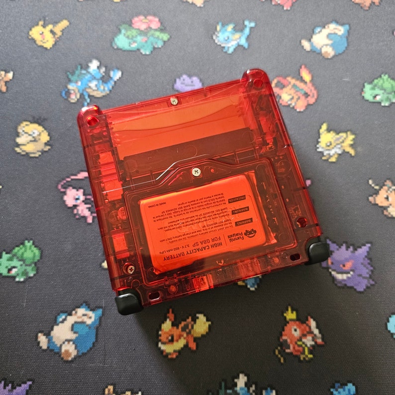 Red and Black Nintendo Gameboy Advance Gba SP (IPS Screen USB C) - Etsy