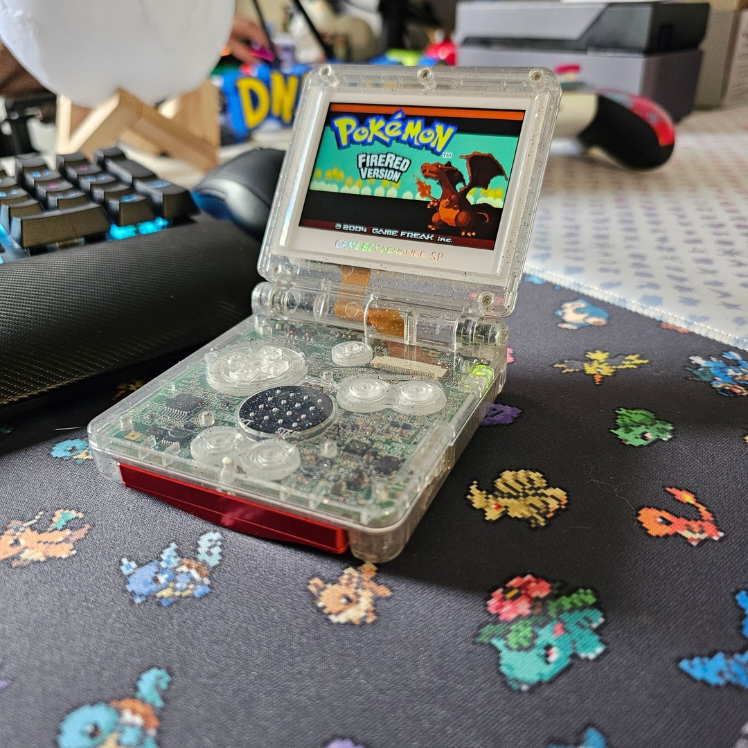 Clear Speckle Nintendo Gameboy Advance Gba SP (IPS Screen USB C) - Etsy