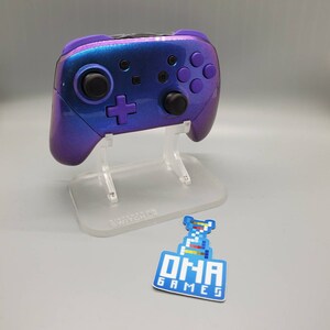Custom Nintendo Switch Pro Controller chameleon Purple, Dark Purple ...