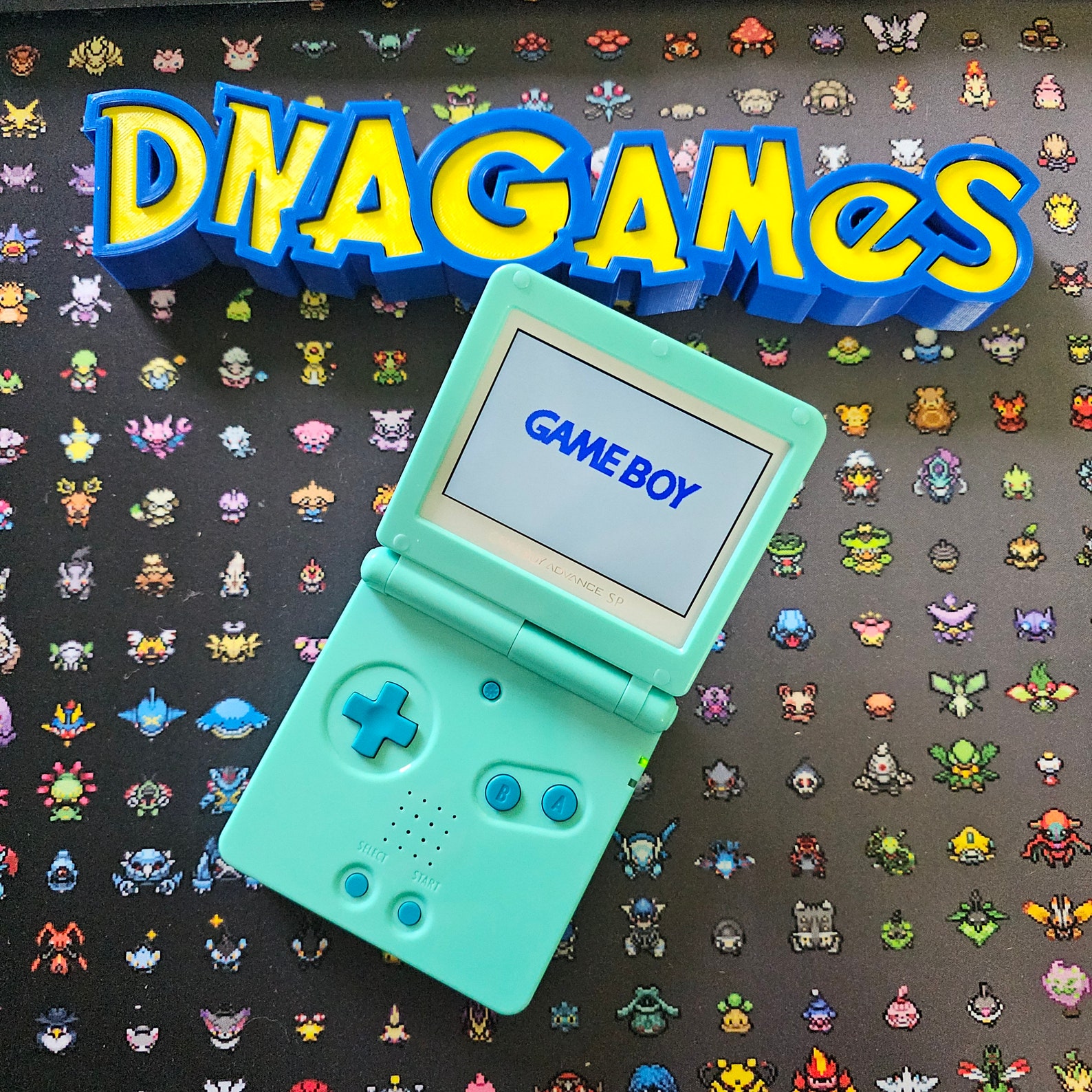 Green and Blue Nintendo Gameboy Advance Gba SP (IPS Screen USB C) - Etsy