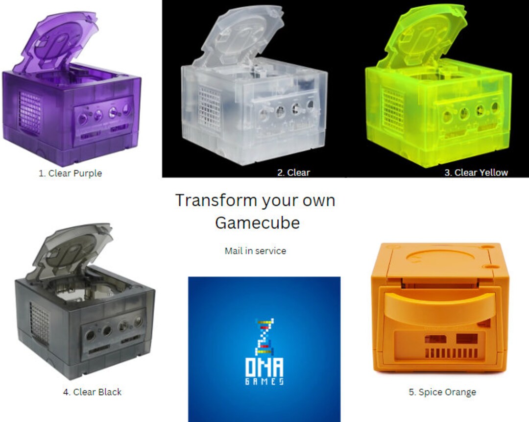 Custom Gamecube Shells mail Your Gamecube In - Etsy