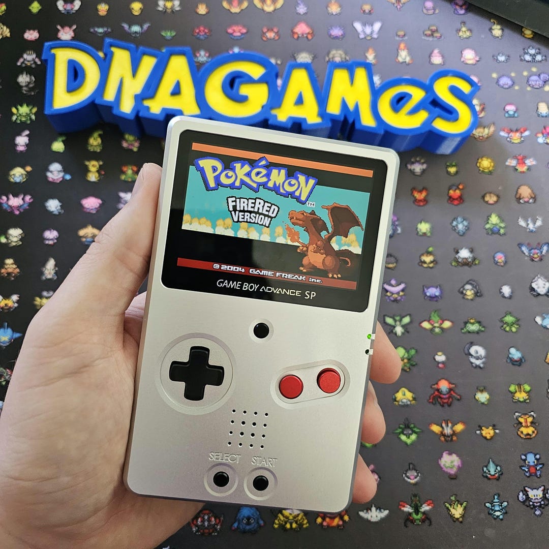 NES Inspired Boxy Pixel Metal Gameboy Advance GBA Unhinged SP ...